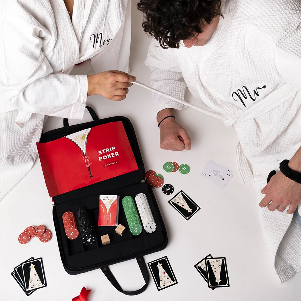 Unique Couple Gift – Fun & Flirty Poker Night Set – Confetti Gifts