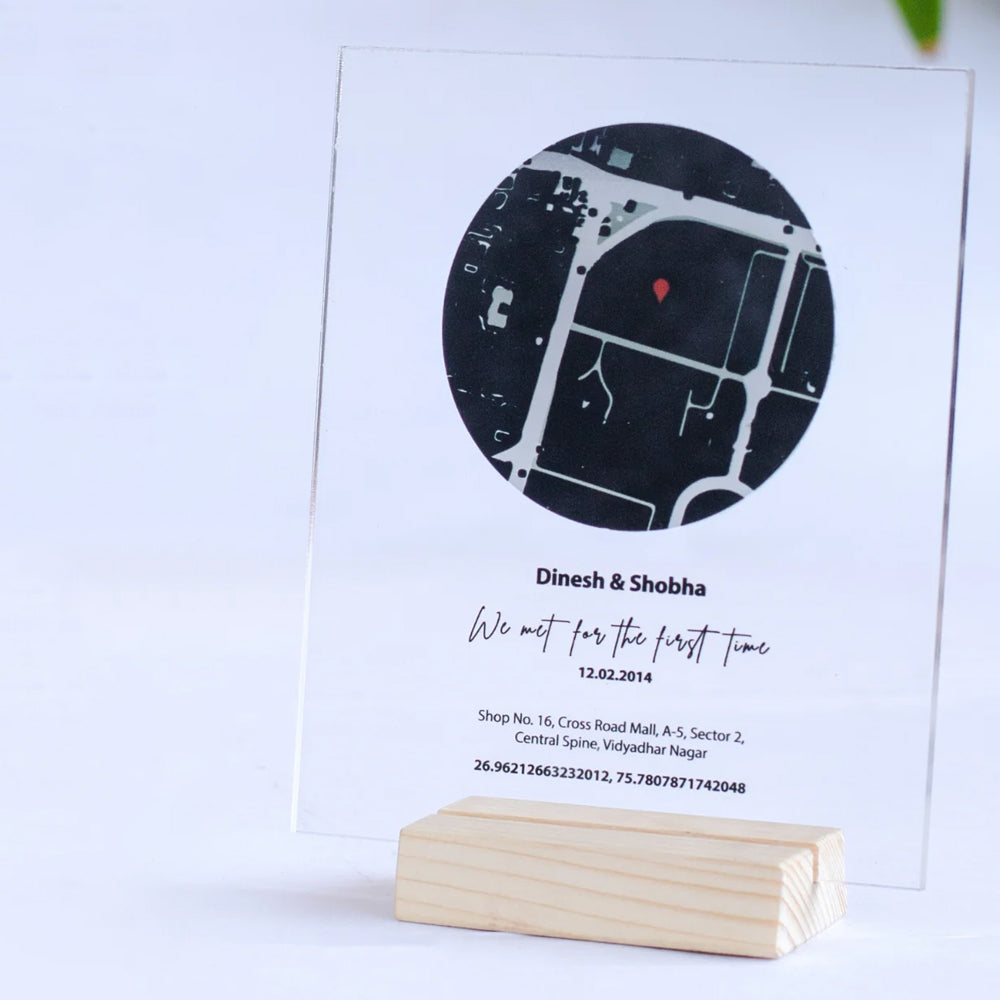 Personalized Location Frame – An Anniversary Gift That Holds a Memory ...