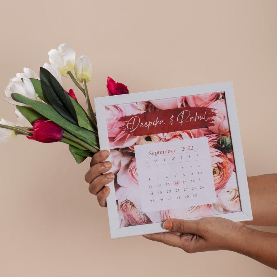 Date Frame - Personalised Date Frame Online in India – Confetti Gifts